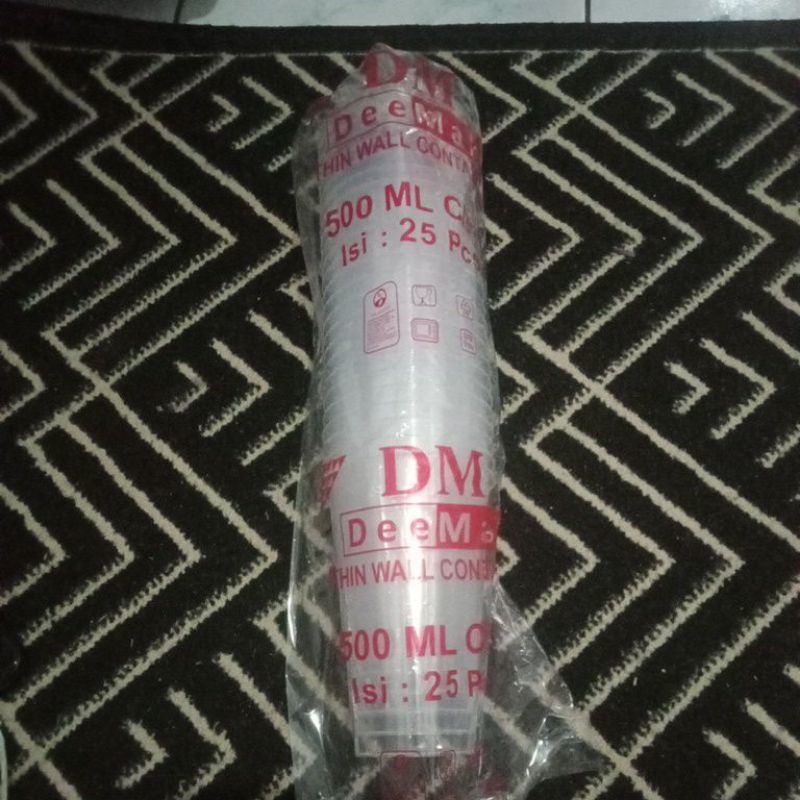 Jual Injection Cup 500 Ml 700 Ml isi 25 Pcs / DM Dee Mak Thinwall ...