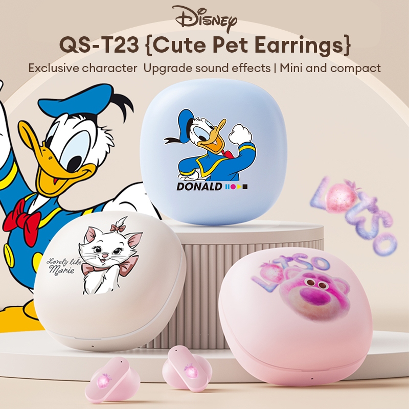 Jual Disney QS-T23 TWS Earbuds Wireless Bluetooth 5.4 Earphones HIFI ...