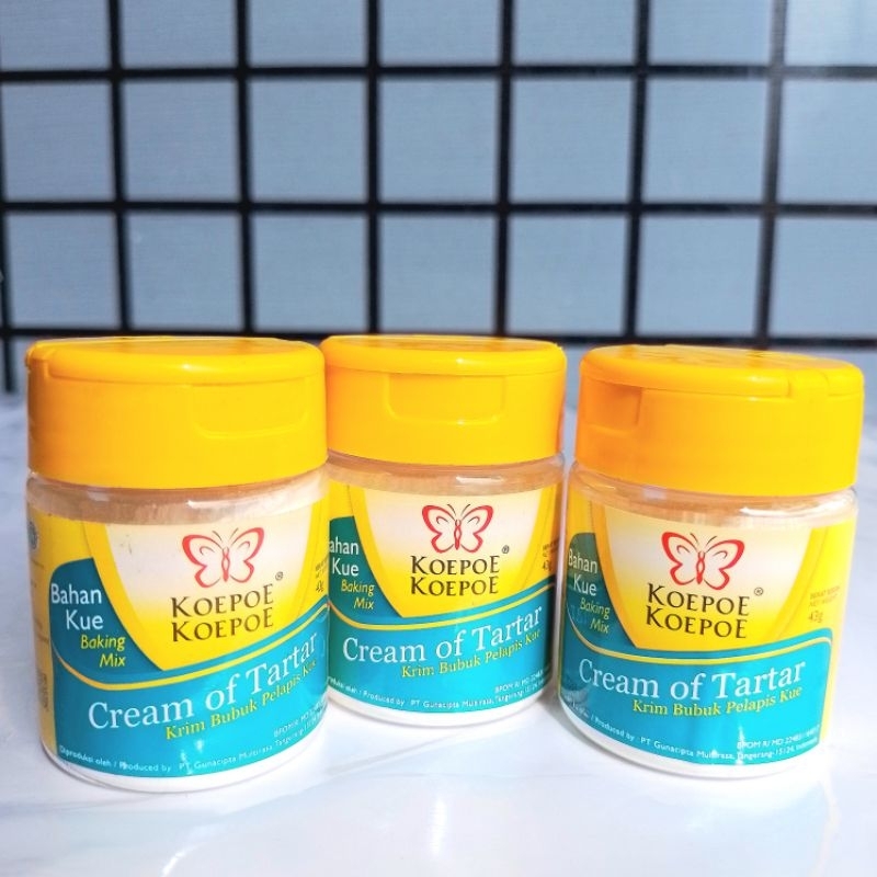Jual Krim Bubuk Pelapis Kue Cream Of Tartar Koepoe Koepoe 43gr ( Pcs ...