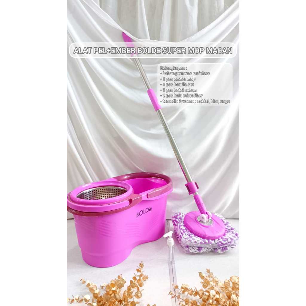 Jual ALAT PEL + EMBER BOLDE SUPER MOP MACAN | Shopee Indonesia