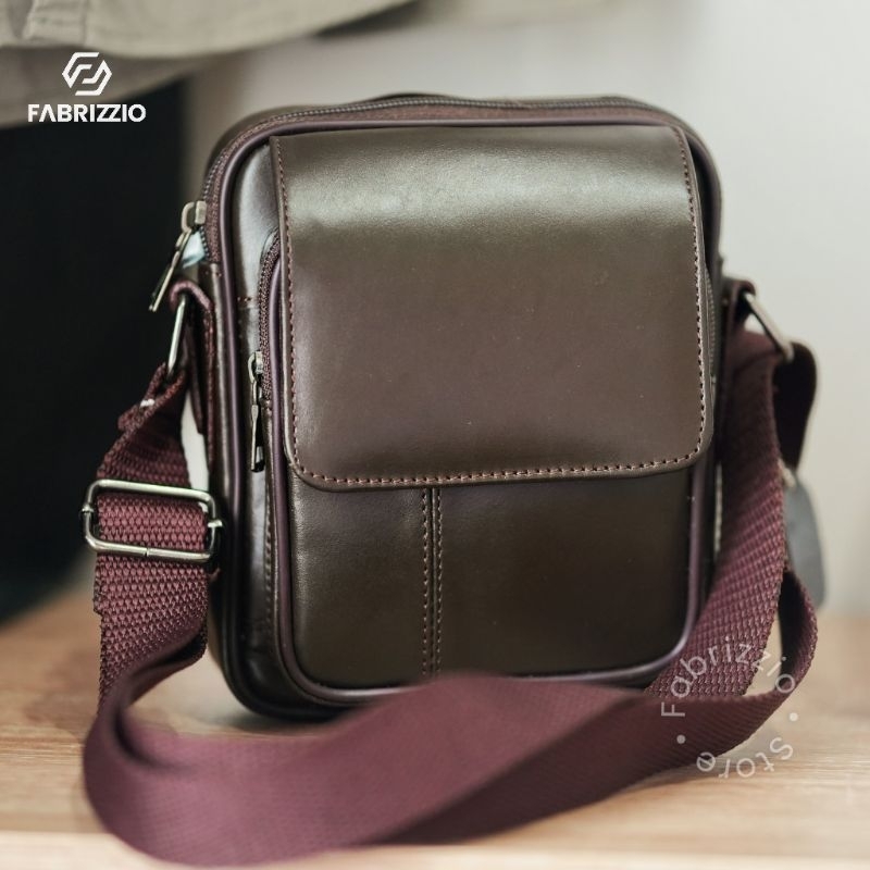 Jual tas selempang mini kecil pria kulit asli-Charlie | Shopee Indonesia