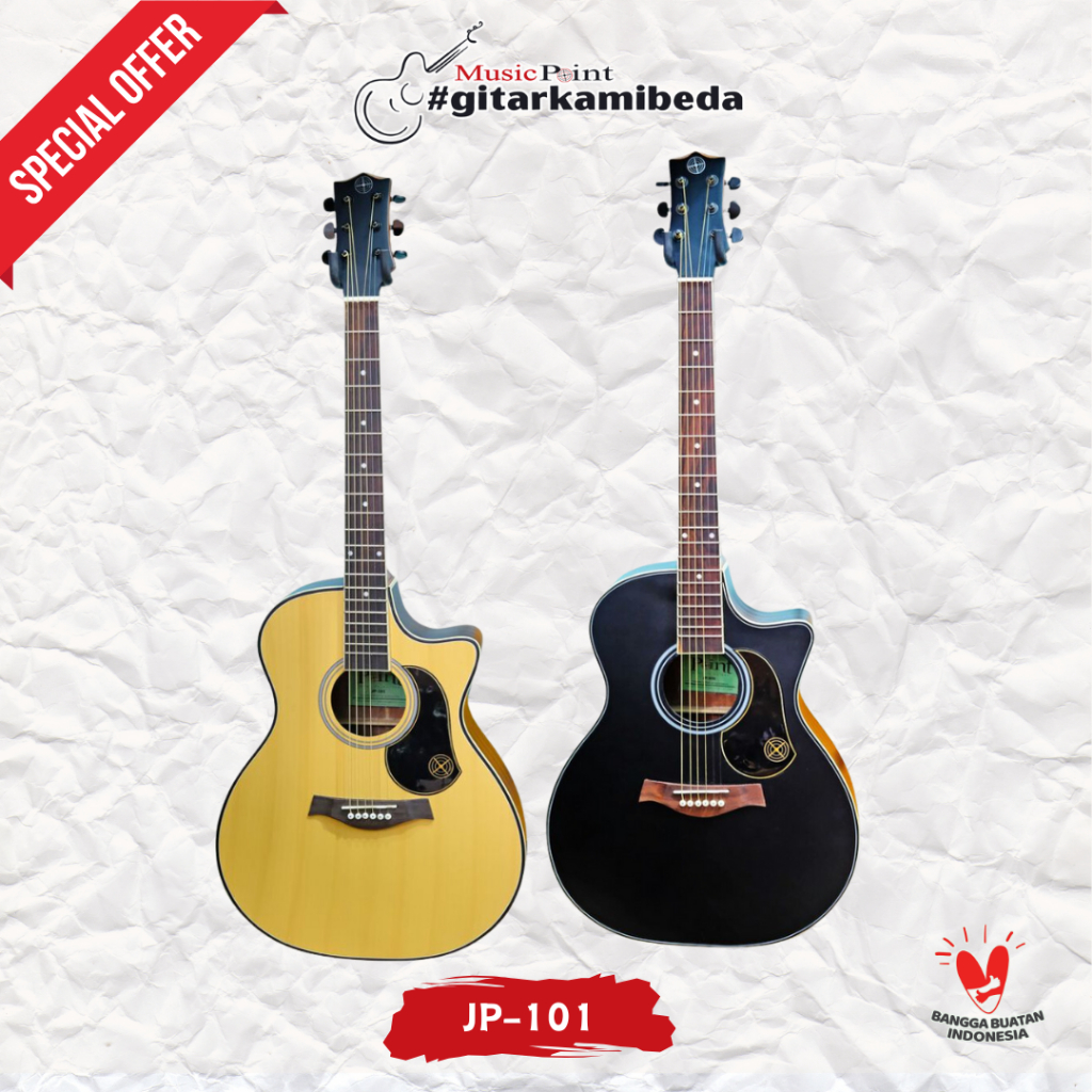 Jual Gitar Akustik Elektrik JP-101 Original - Music Point Semarang | Shopee Indonesia