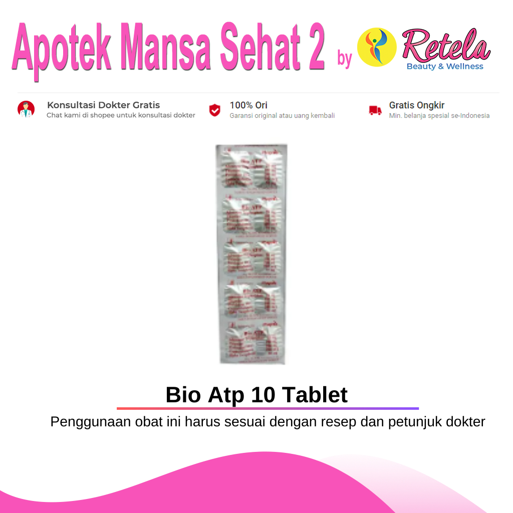Jual BIO-ATP 1 STRIP 10 TABLET | Shopee Indonesia