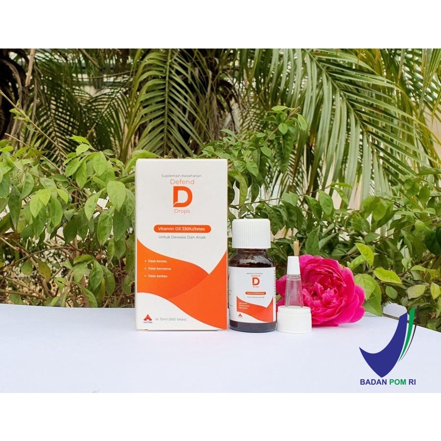 Jual Defend D Drops vitamin D3 tetes untuk bayi/anak/dewasa, 330IU ...