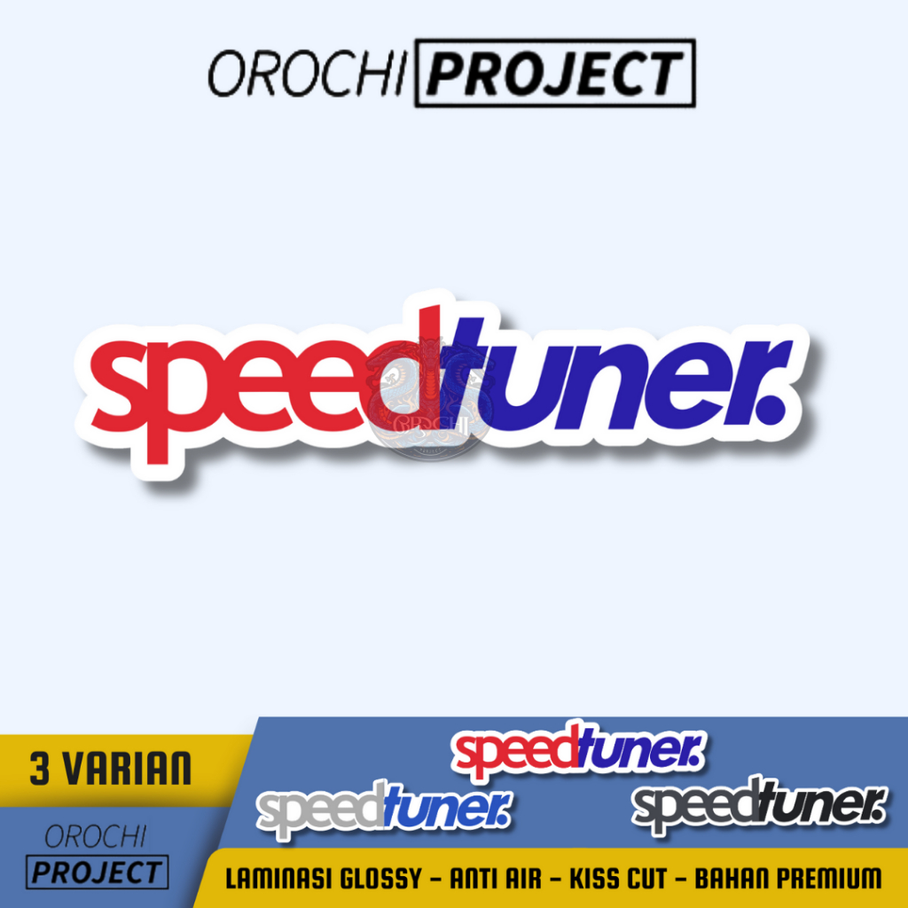 Jual Sticker Stiker Brand Logo Speed Tuner Vinyl Glossy Anti Air HP ...