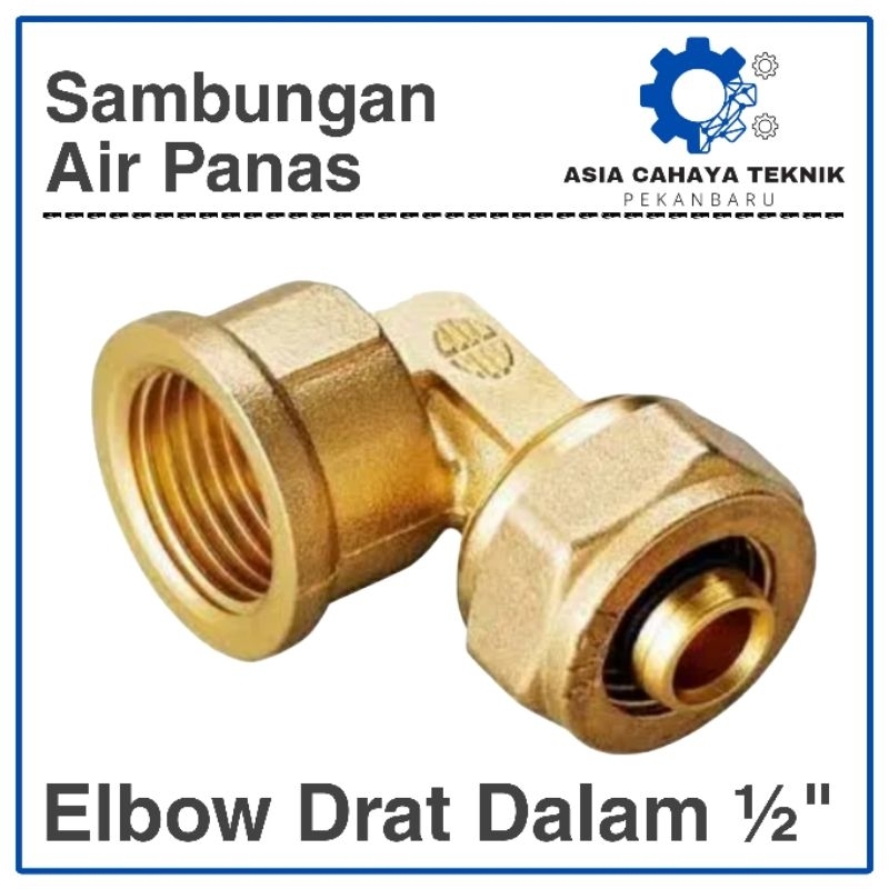 Jual Sambungan Pipa Air Panas Kuningan Elbow Drat Dalam Knie Knee Nepel ...