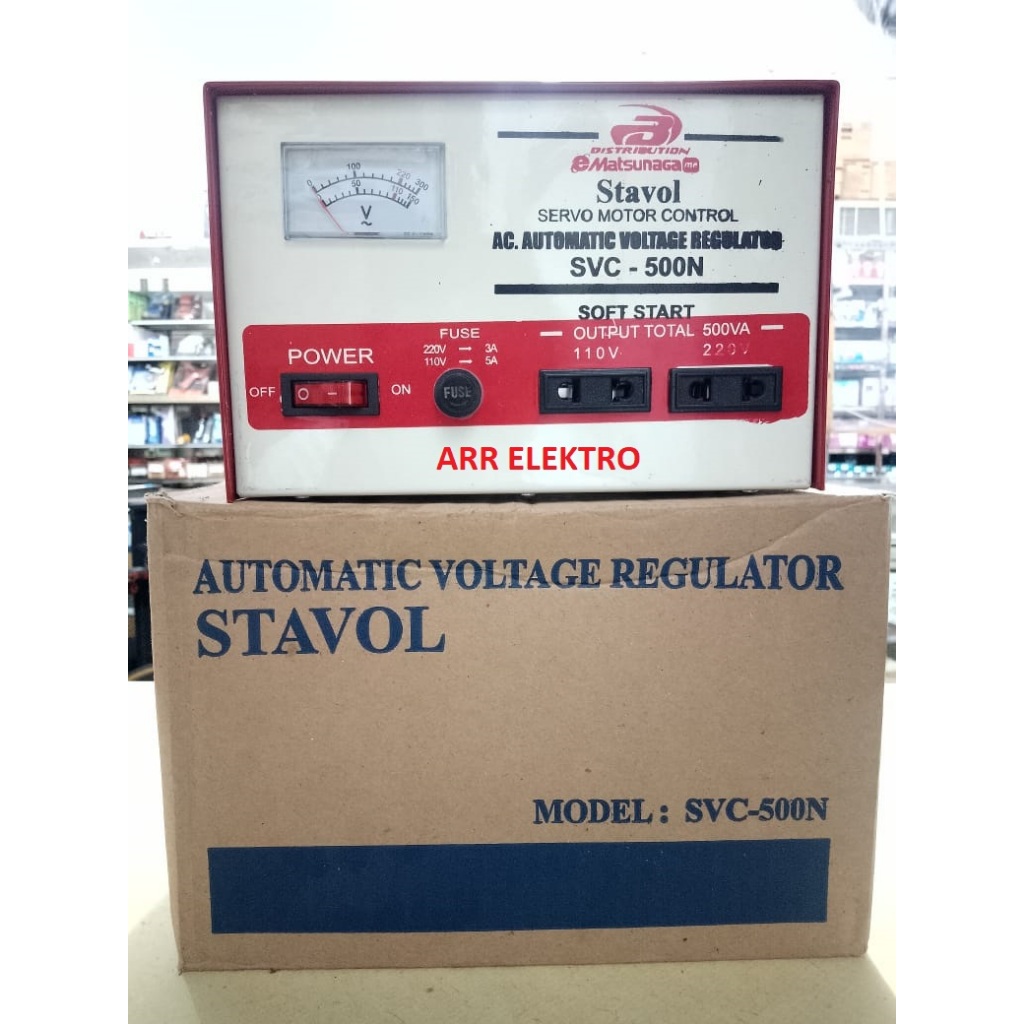 Jual STAVOL STABILIZER MATSUNAGA 500 WATT / SVC-500N | Shopee Indonesia