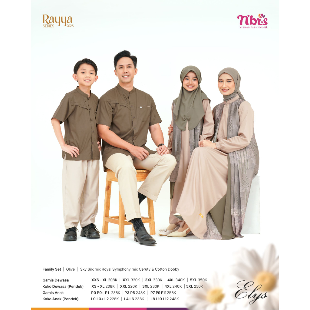 Jual SARIMBIT RAYA SERIES ELYS OLIVE SARIMBIT NIBRAS 2025 | Shopee ...