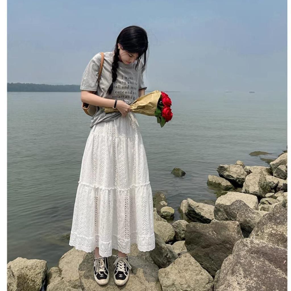 Jual BOOCHI - 9822 Gilardia Embroidery Skirt | Shopee Indonesia