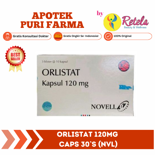 Jual Orlistat 120Mg Caps 30`S (Nvl)/ORLISTAT/DIET/DETOKS | Shopee Indonesia