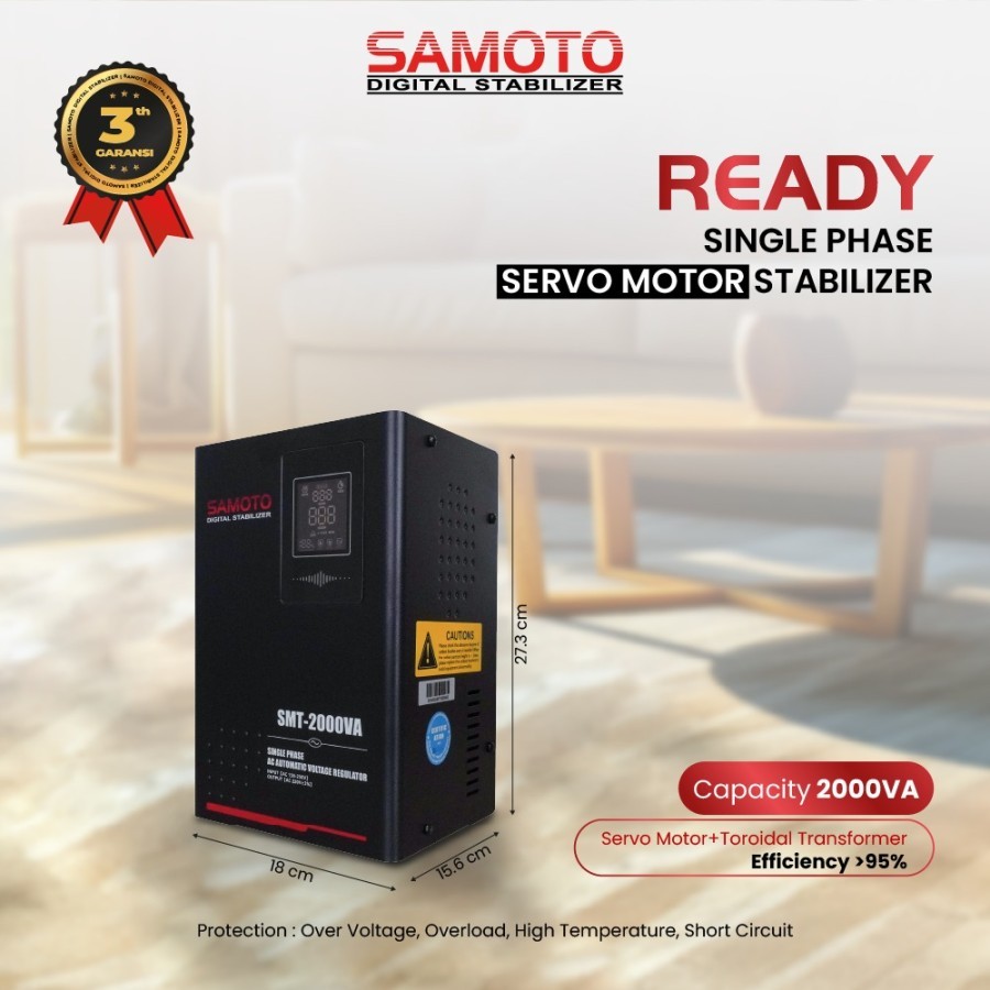 Jual STABILIZER SAMOTO 3000VA SERVO MOTOR | Shopee Indonesia