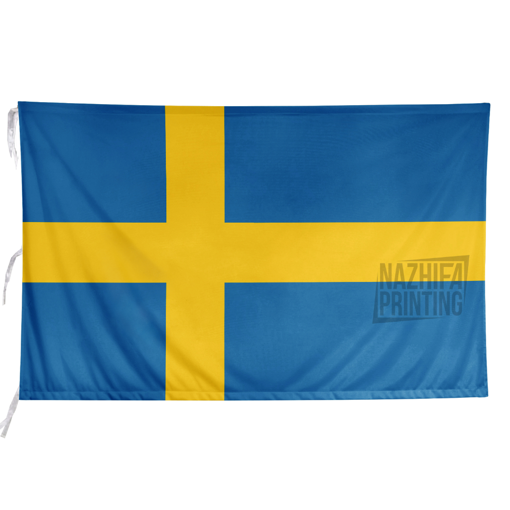 Jual Nazhifa Printing - Bendera Swedia / Sweden Flag, Bendera Negara ...