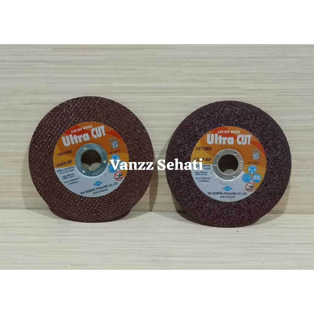 Jual (1 PCS) Batu Grenda Potong / Batu Gerinda Ultra Cut Ukuran 4inch ...