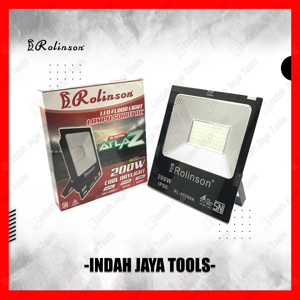 Jual ROLINSON ATLAZ RL-99200A Lampu Sorot AC 200 Watt - LED Flood Light Tembak Penyorot CDL ...