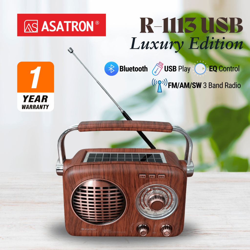 Jual Asatron R-1113 USB Luxury Radio and Portable Bluetooth Speaker ...