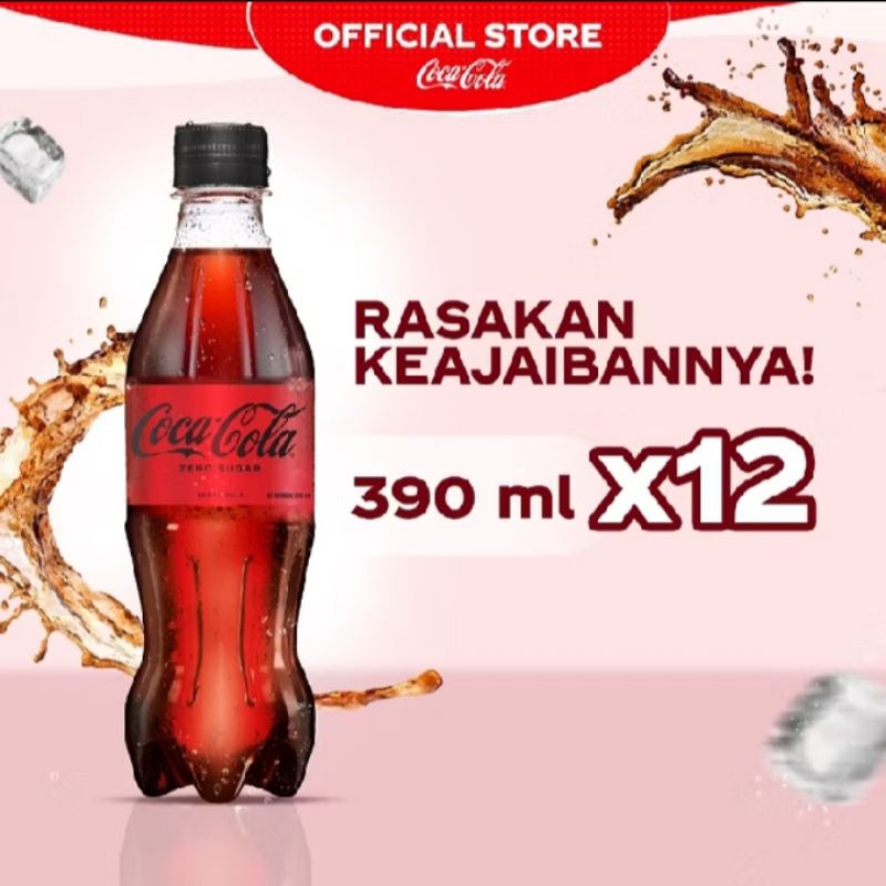 Jual coca-cola KEMASAN 390ML ISI 6 & 12 PCS PER PACK | Shopee Indonesia