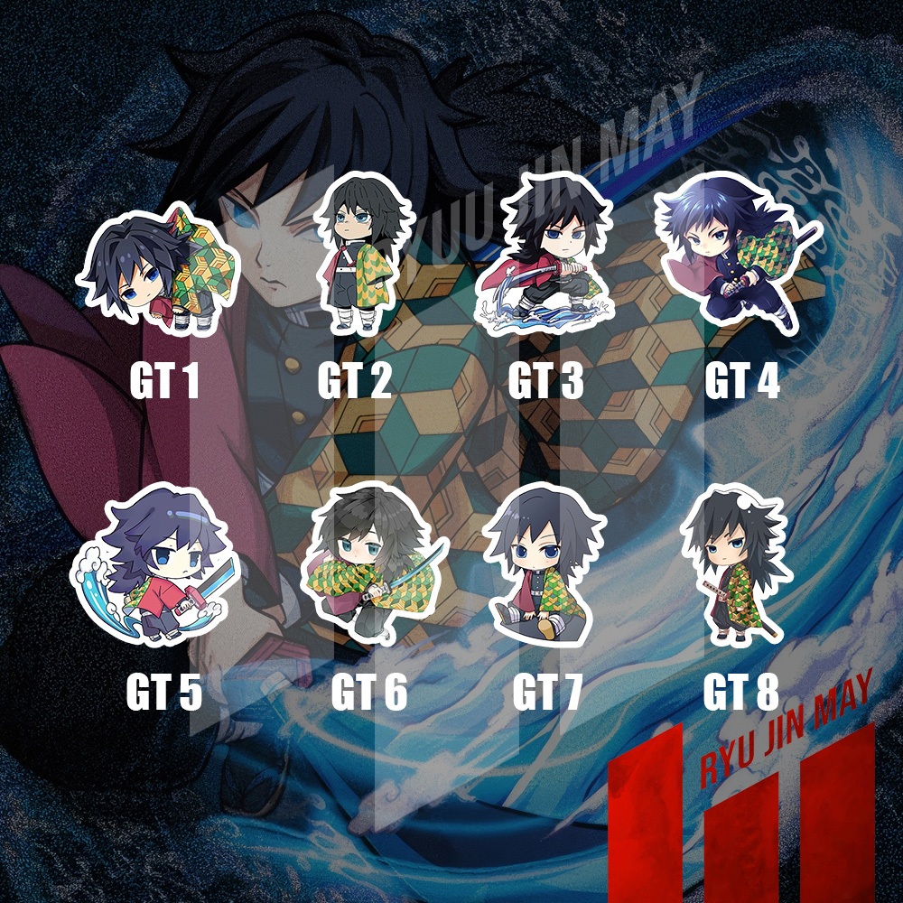 Jual Sticker Anime - Kimetsu No Yaiba - Giyu Tomioka | Shopee Indonesia