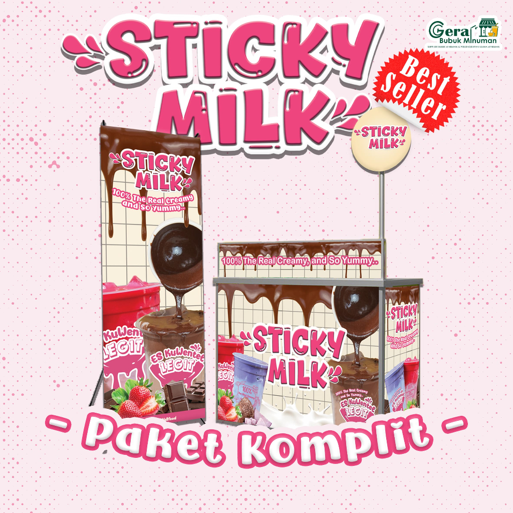Jual PAKET USAHA ES STICKY MILK DRINK - PAKET KOMPLIT | Shopee Indonesia