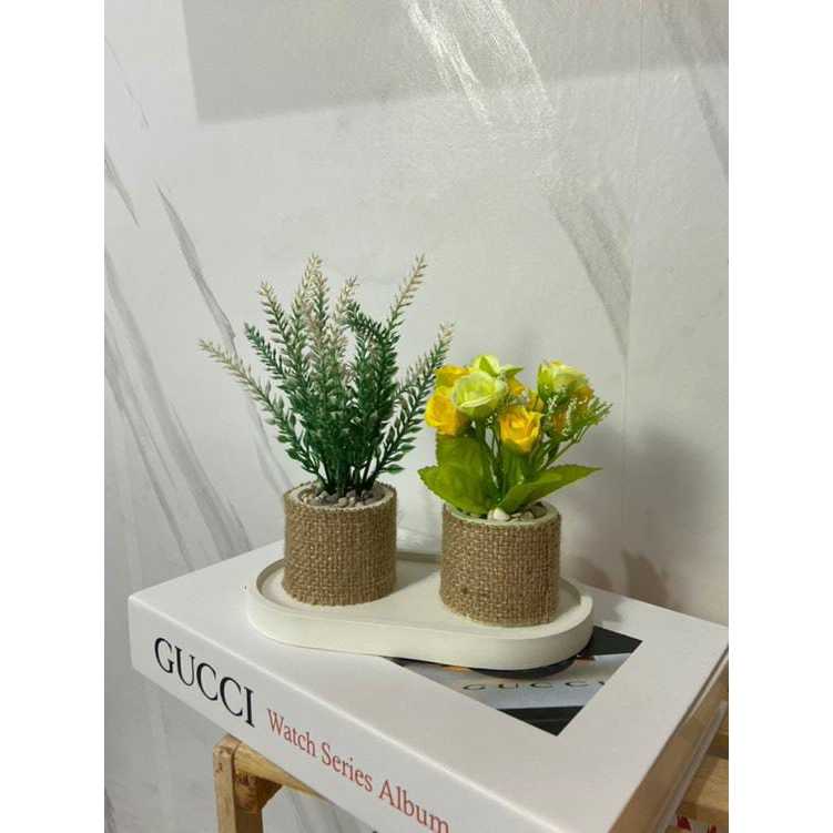 Jual SET RANGKAIAN BUNGA MAWAR MINI GONI ISI 2/ HIASAN SUDUT RUANG ...