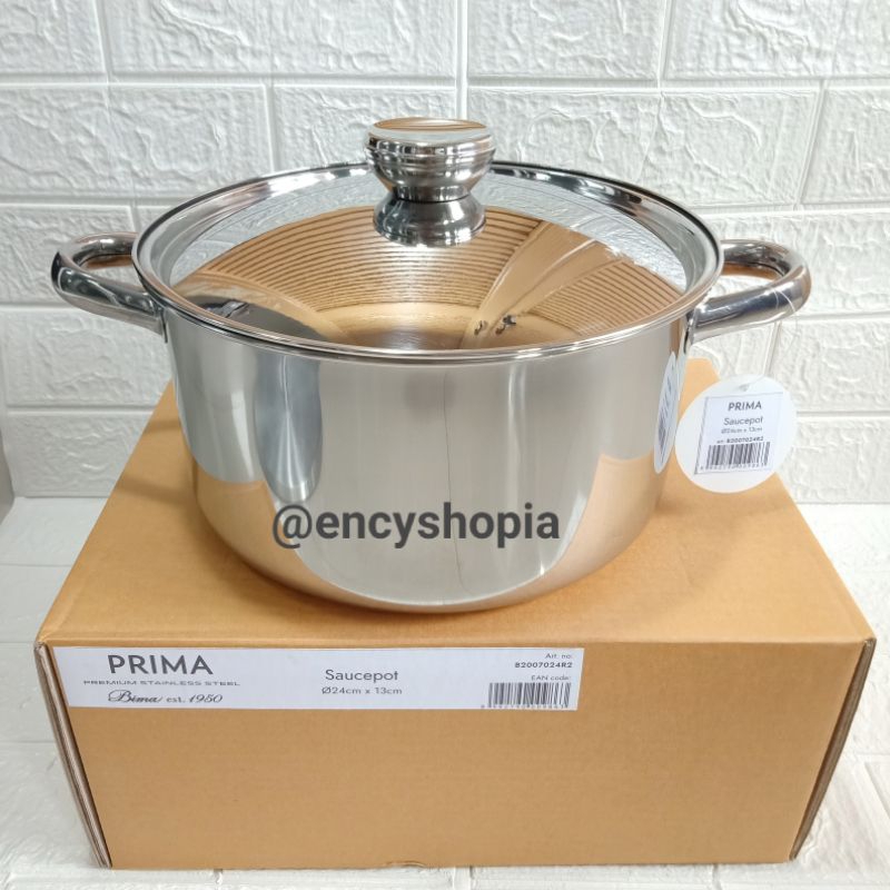 Jual PANCI BIMA PRIMA R SAUCEPOT 16 cm 24 cm STAINLESS 430 | Shopee ...
