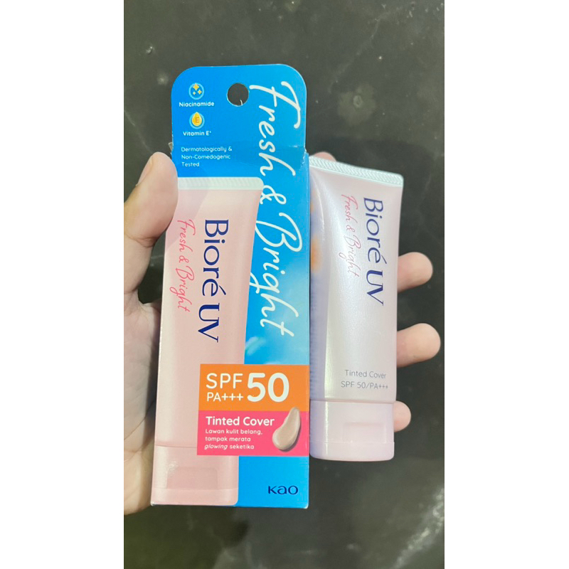 Jual Biore UV Fresh & Bright Tinted Cover Skin Care Sunscreen Sun ...