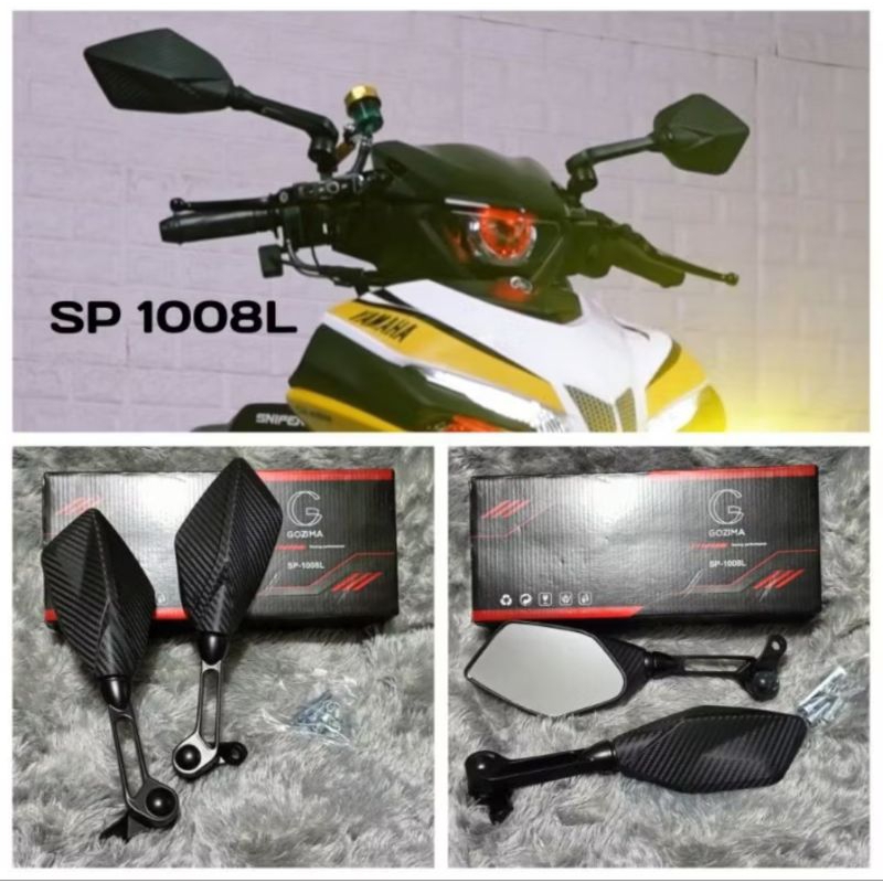 Jual Spion Ducati Carbon model Nemo Seri-1008 Sepasang Kiri Kanan Nmax ...