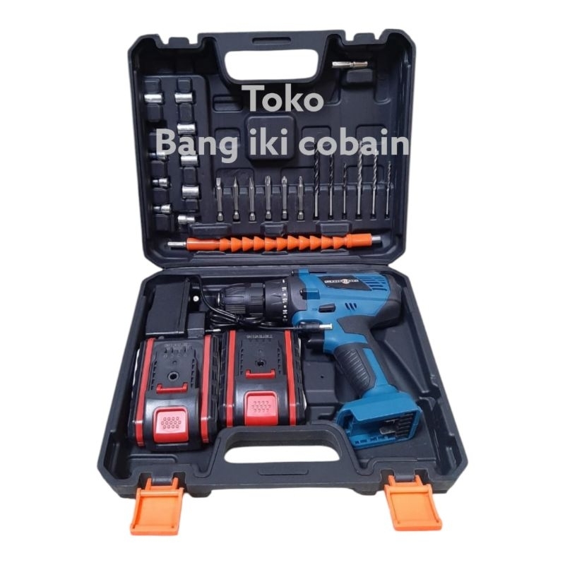Jual Mesin Bor 12V Mesin Bor Cas Cordless Drill 2 Baterai | Shopee ...