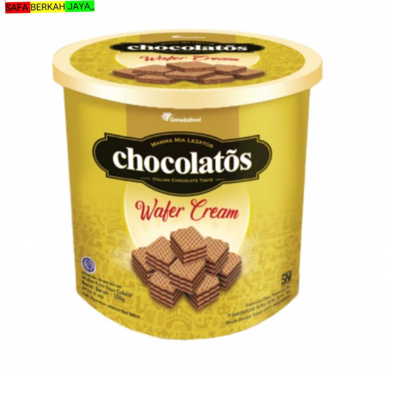 Jual Hollanda Wafer Kaleng 300g/chocolatos wafer/biskuit kaleng ...