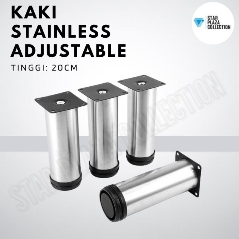 Jual Kaki Sofa Bulat ADJUSTABLE Tabung 20cm / Kaki Kursi Silinder Kaki ...