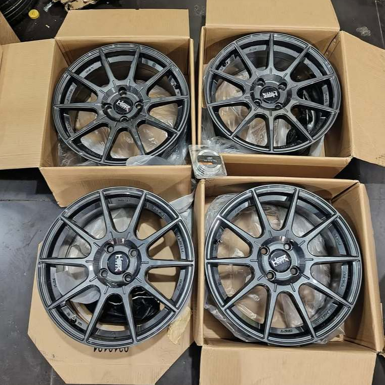 Jual Pelek Jari Jari Model HSR Original R16 Gun Metal Pcd 4X100 Mobil ...