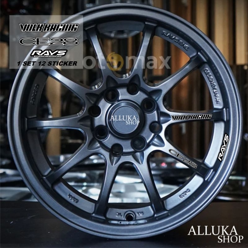 Jual sticker velg mobil. sticker velg ce28 rays | Shopee Indonesia
