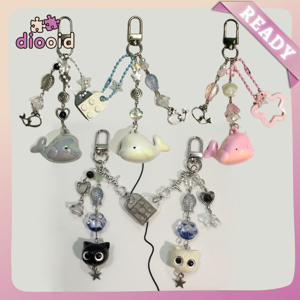 Jual [Ready]Whale Beads Keychain Couple | Gantungan Kunci Couple ...