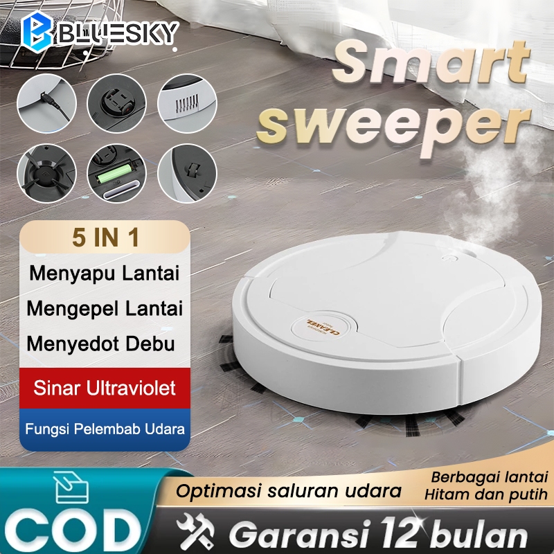 Jual Smart Sweeping Robot 5 In 1 Sapu Penyedot Debu Pel Pembersih Debu ...