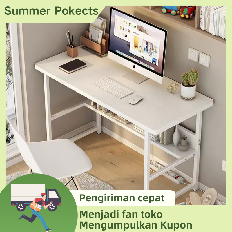 Jual Meja belajar, meja rak buku, meja dengan rak buku mezzanine, meja ...