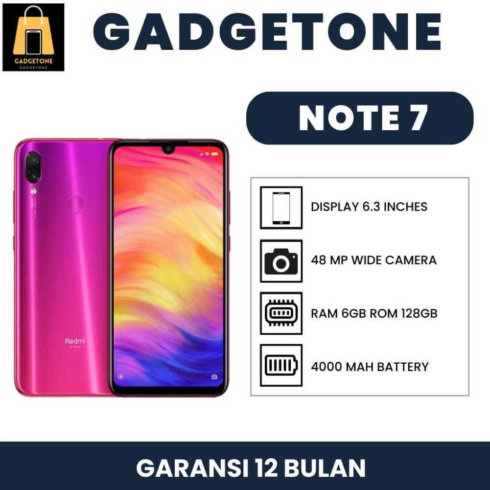 Jual Xiaomi Redmi Note 7 4/64 GB - 6/128GB , Note 7 PRO 6/128 GB GARANSI 1 TAHUN | Shopee Indonesia