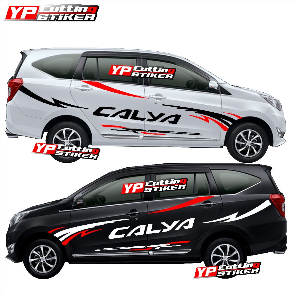 Jual Sticker mobil calya sticker list mobil calya stripping stiker ...