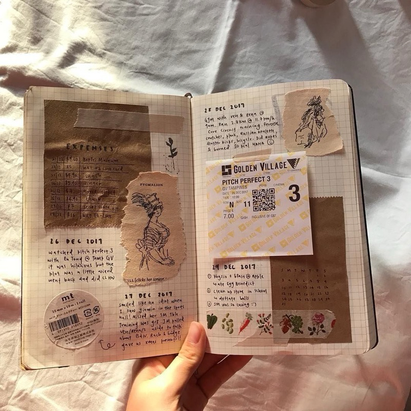 Jual Scrapbook A5 Custom Catatan Aesthetic (Cust Candy Bekasi) | Shopee ...