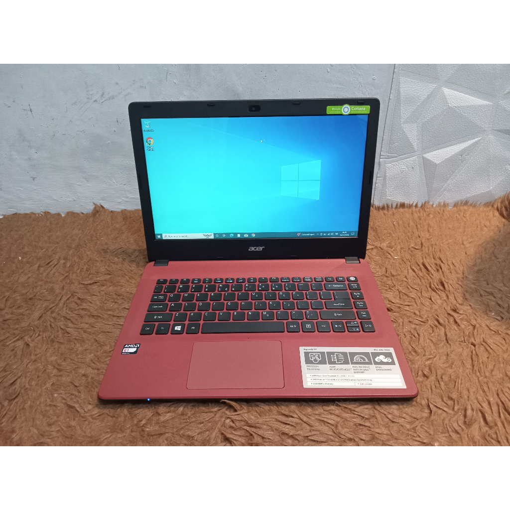 Jual Laptop Acer Aspire ES1-420 ram 2gb hdd 500gb AMD dual core E1-2500 NO MINUS DAN MURAH ...