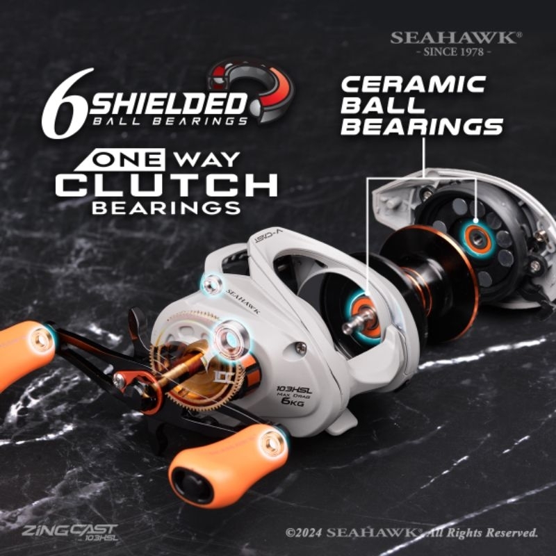 Jual Reel BC Seahawk Zinc Cast 103HSL | Shopee Indonesia