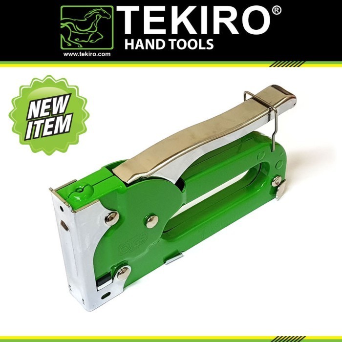 Jual TEKIRO STEPLES GUN TACKER 4-8MM / JOK MOTOR SOFA/STEPLES TEMBAK 4 ...