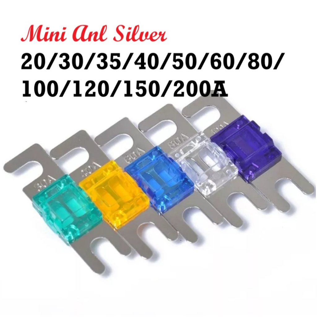Jual Fuse Sekering Mini ANL Silver Berlapis Nickel 12V- 32 V , 30A ...