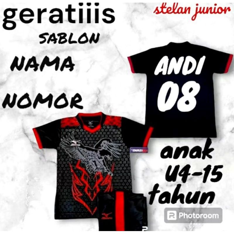Jual Jersey Anak Anak Free Sablon Nama Dan Nomor Punggung | Shopee ...