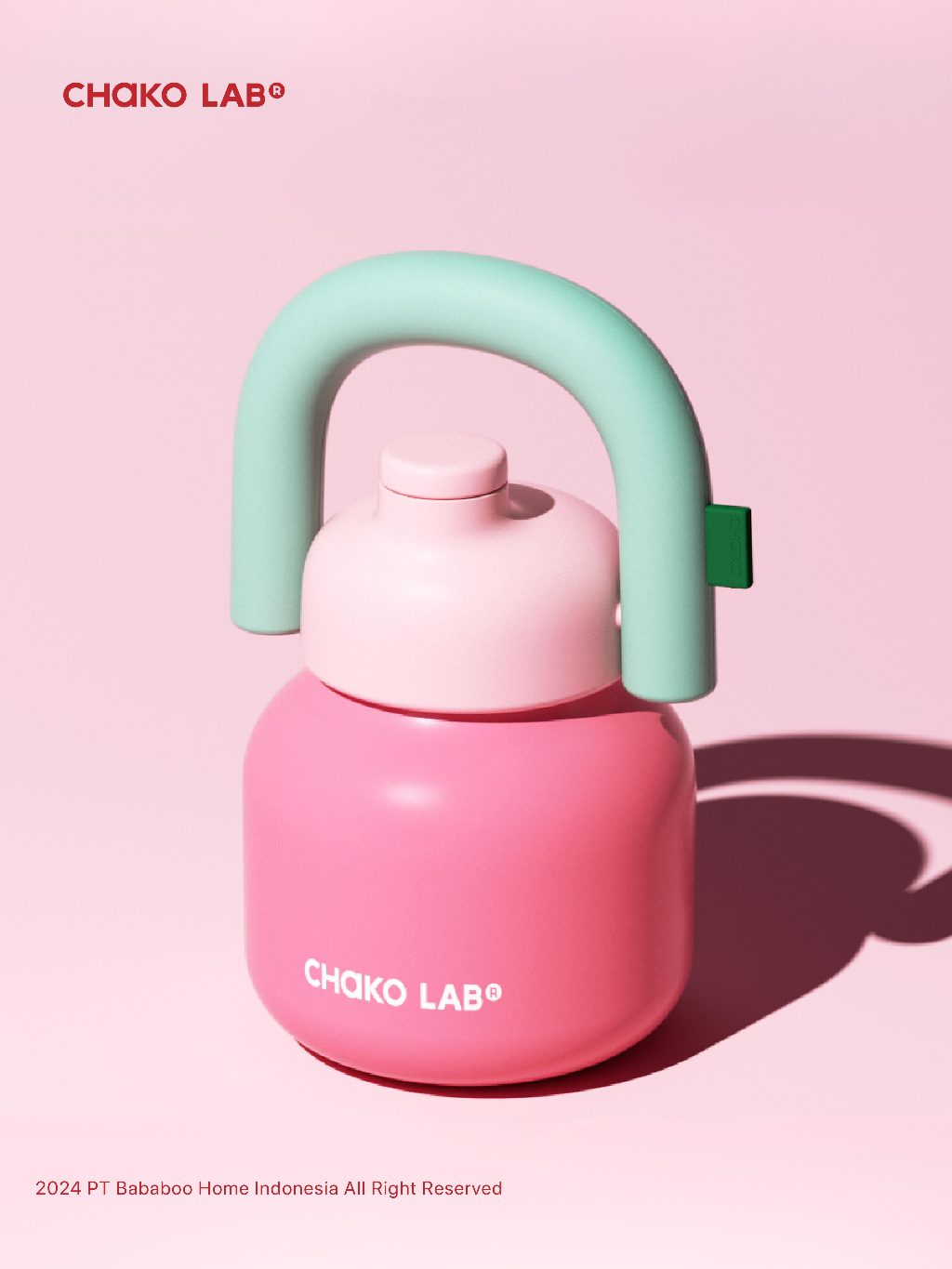 Jual CHAKO LAB Linlin Vacuum Thermos 1000ml - Cotton Candy (PRE-ORDER ...