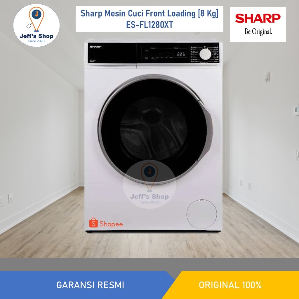 Jual Sharp Mesin Cuci Front Loading [8 Kg] ES FL1280XT | Shopee Indonesia