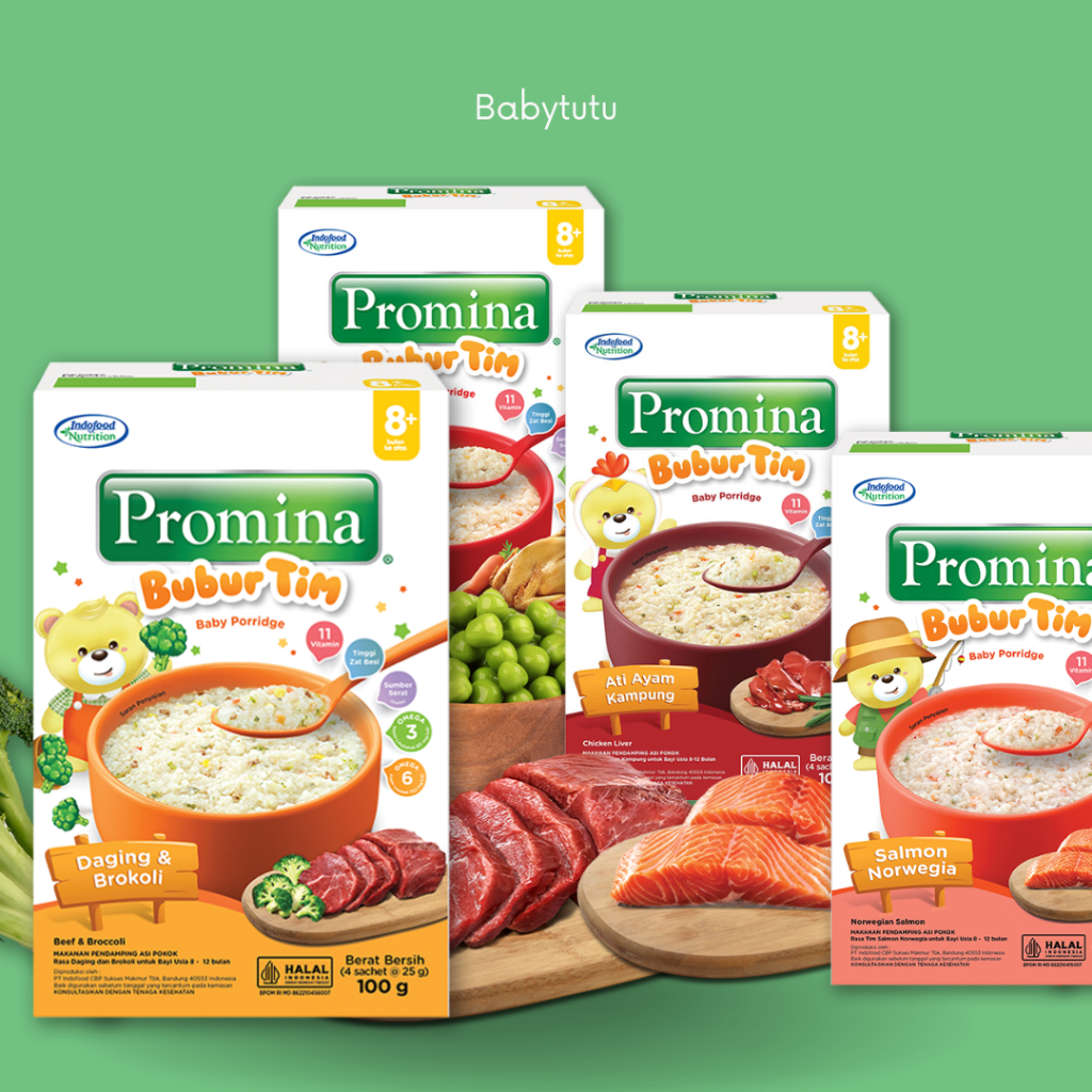 Jual Promina Bubur Tim Instant 8+ 100gr Aneka Rasa | Shopee Indonesia