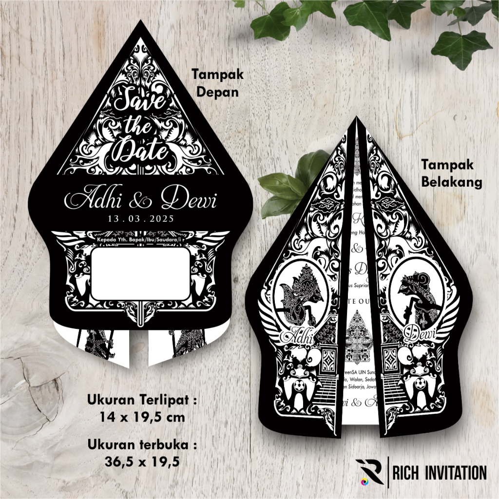 Jual UNDANGAN NIKAH GUNUNGAN WAYANG AESTHETIC - UNDANGAN PERNIKAHAN ...