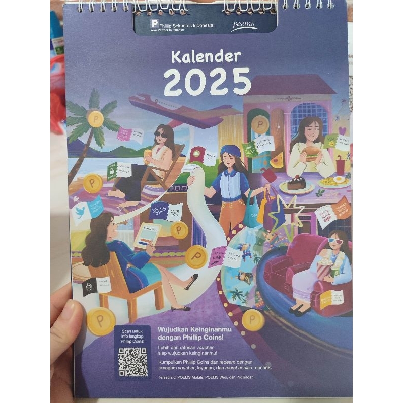 Jual READY Kalender Meja 2025 PHILLIPS SEKURITAS / kalender bank ...