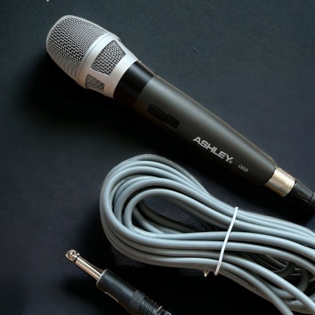 Jual mic kabel ashley i300 i 300 original mikropon panjang kabel 5 ...