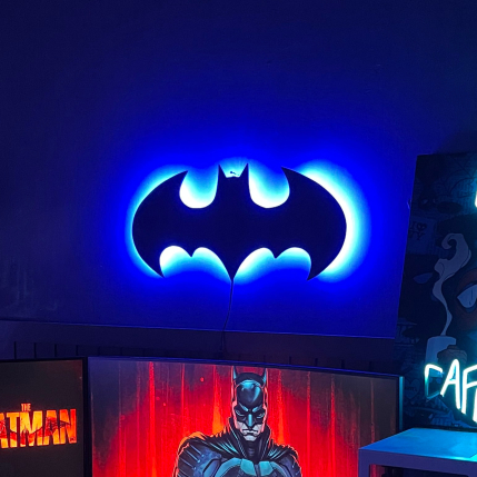 Jual Lampu tidur Kamar anak cowok batman hiasan dinding rumah batman ...