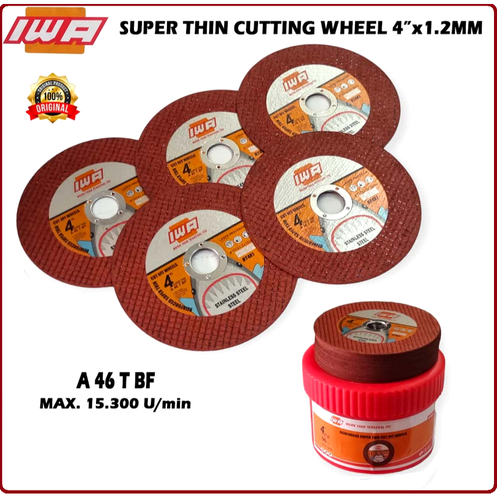 Jual WD batu potong gerinda 20 pcs 4 inch cutting wheel batu gurinda ...